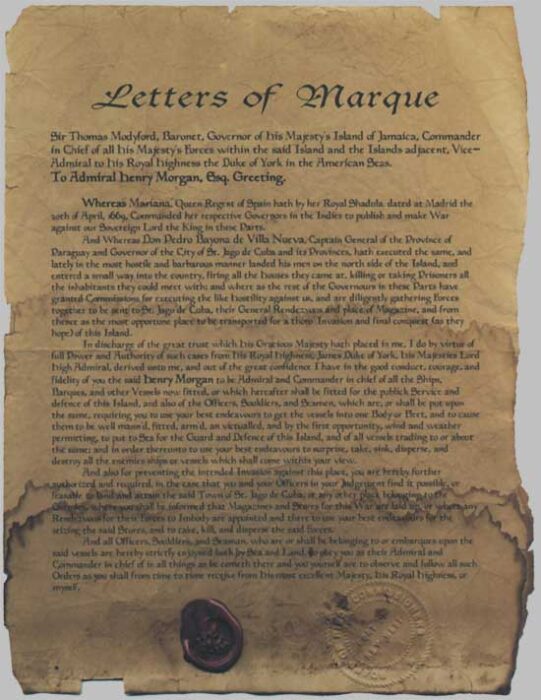 Letters of Marque – OldeDocuments.com